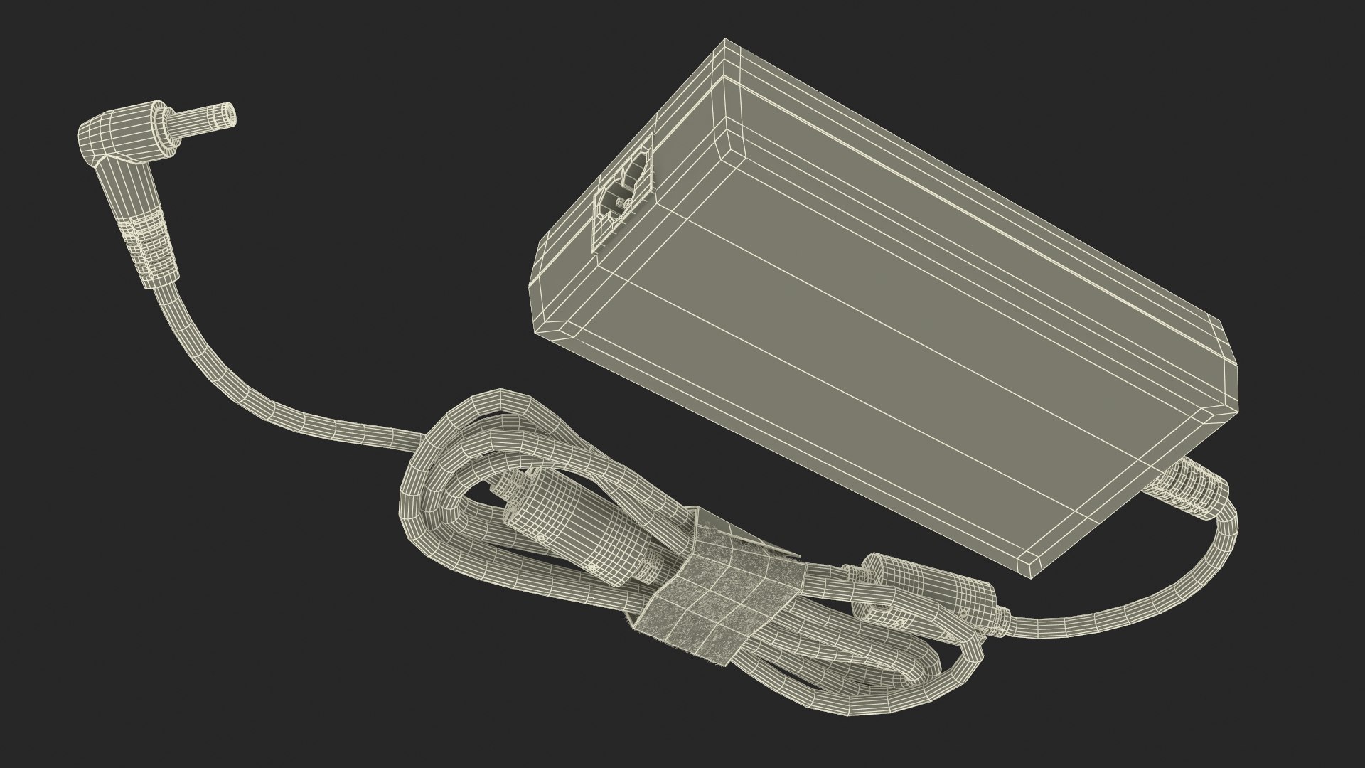 3D Power Supply Laptop Charger Rolled Model - TurboSquid 2287861