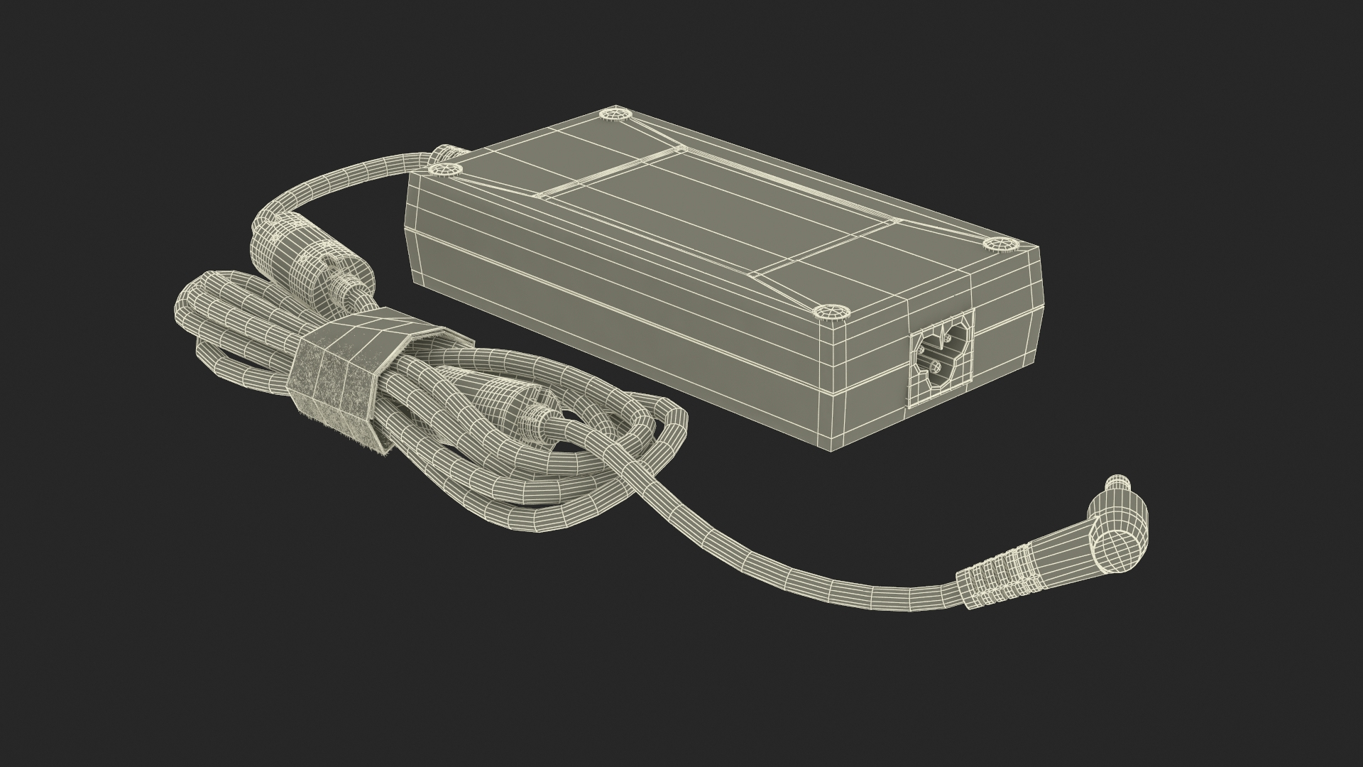 3D Power Supply Laptop Charger Rolled Model - TurboSquid 2287861