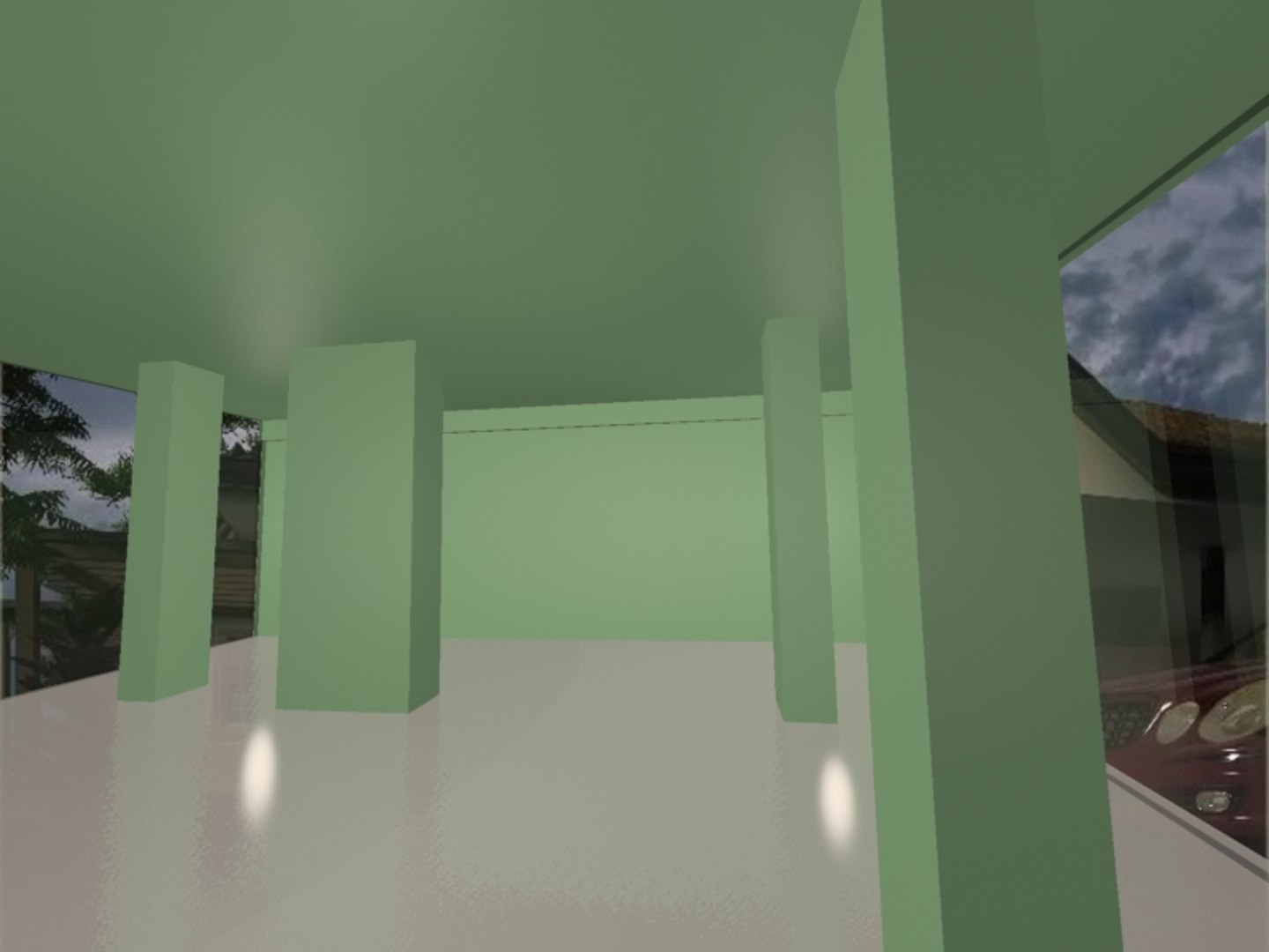 3d Hall Interior Model