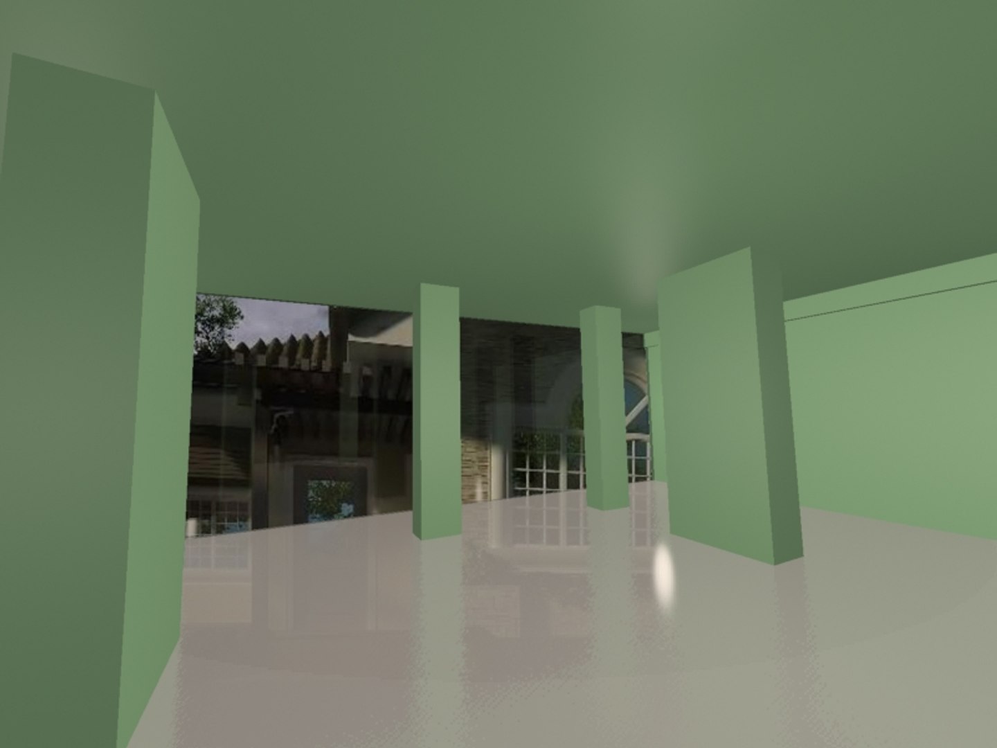 3d Hall Interior Model