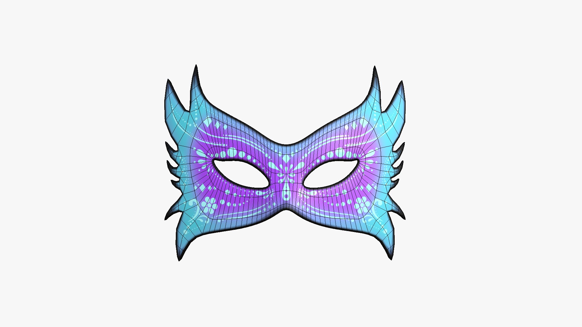 3D Carnival Mask D13 Cartoon - Costume Character Design model ...