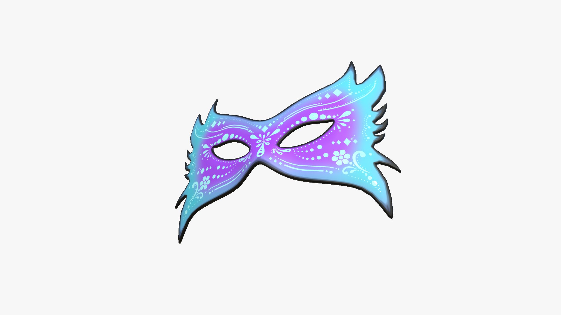 3D Carnival Mask D13 Cartoon - Costume Character Design model ...