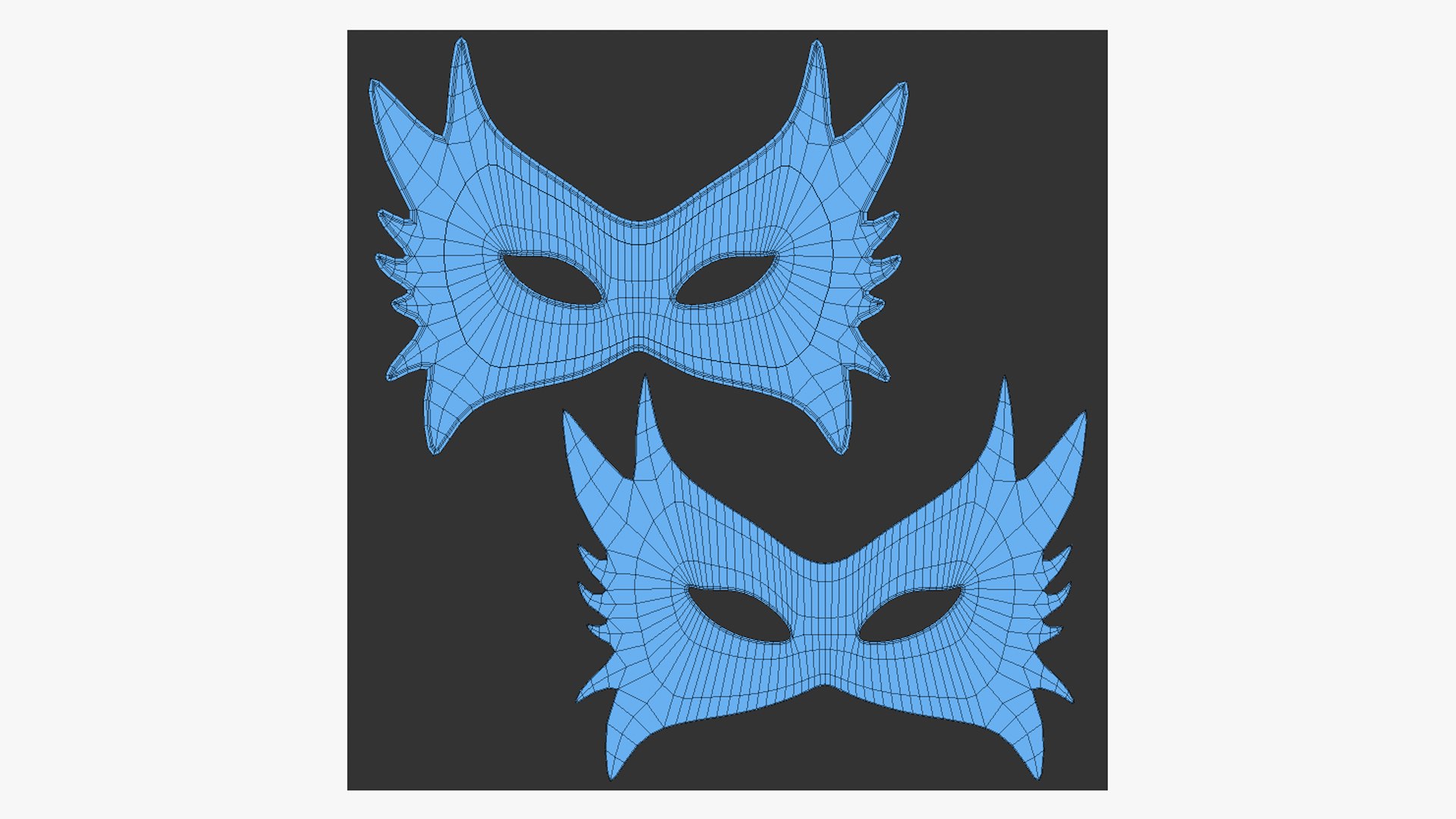 3D Carnival Mask D13 Cartoon - Costume Character Design model ...