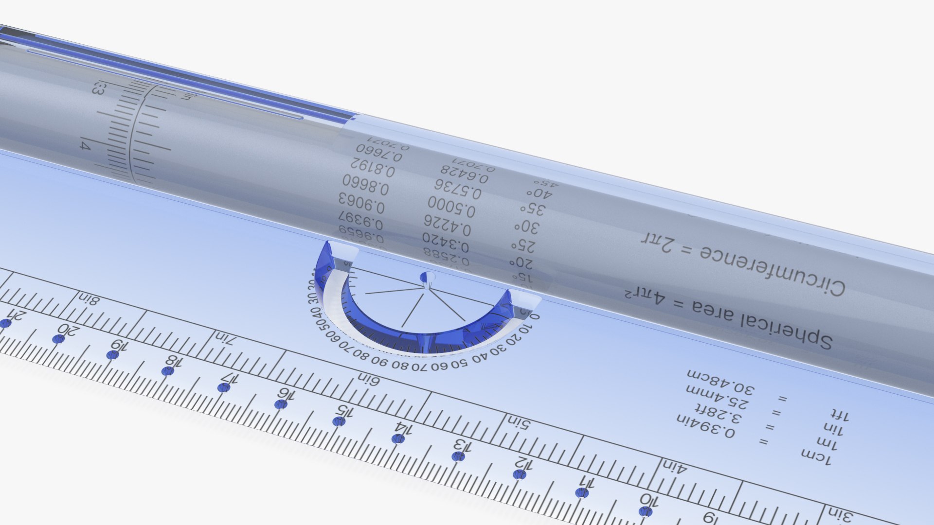 3D Plastic Parallel Rolling Ruler - TurboSquid 2399657