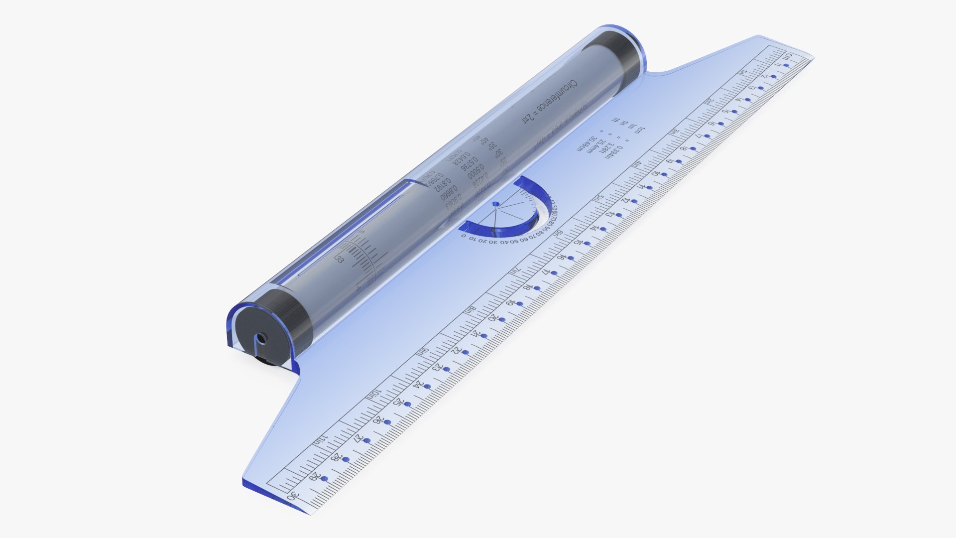 3D Plastic Parallel Rolling Ruler - TurboSquid 2399657