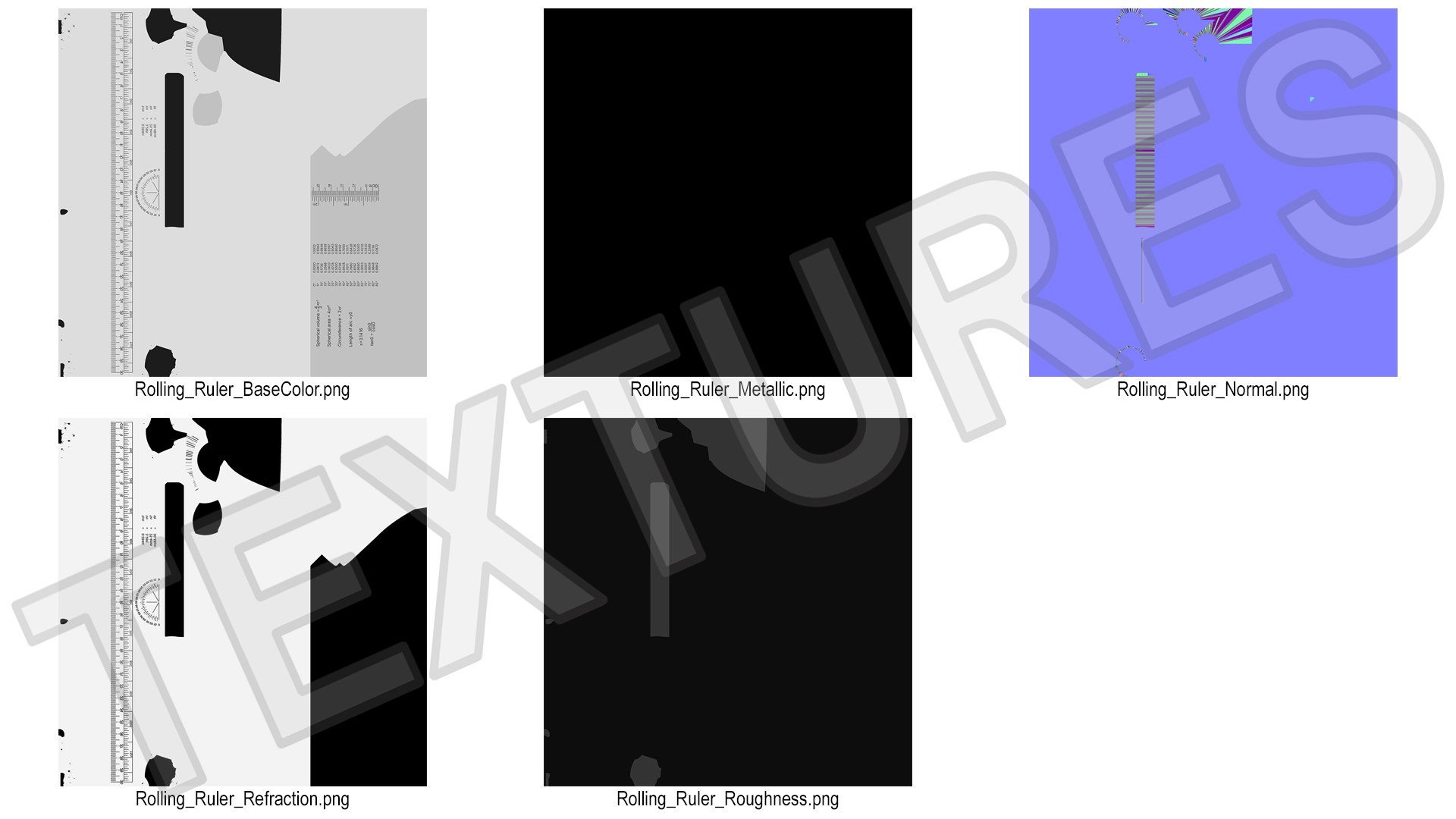 3D Plastic Parallel Rolling Ruler - TurboSquid 2399657