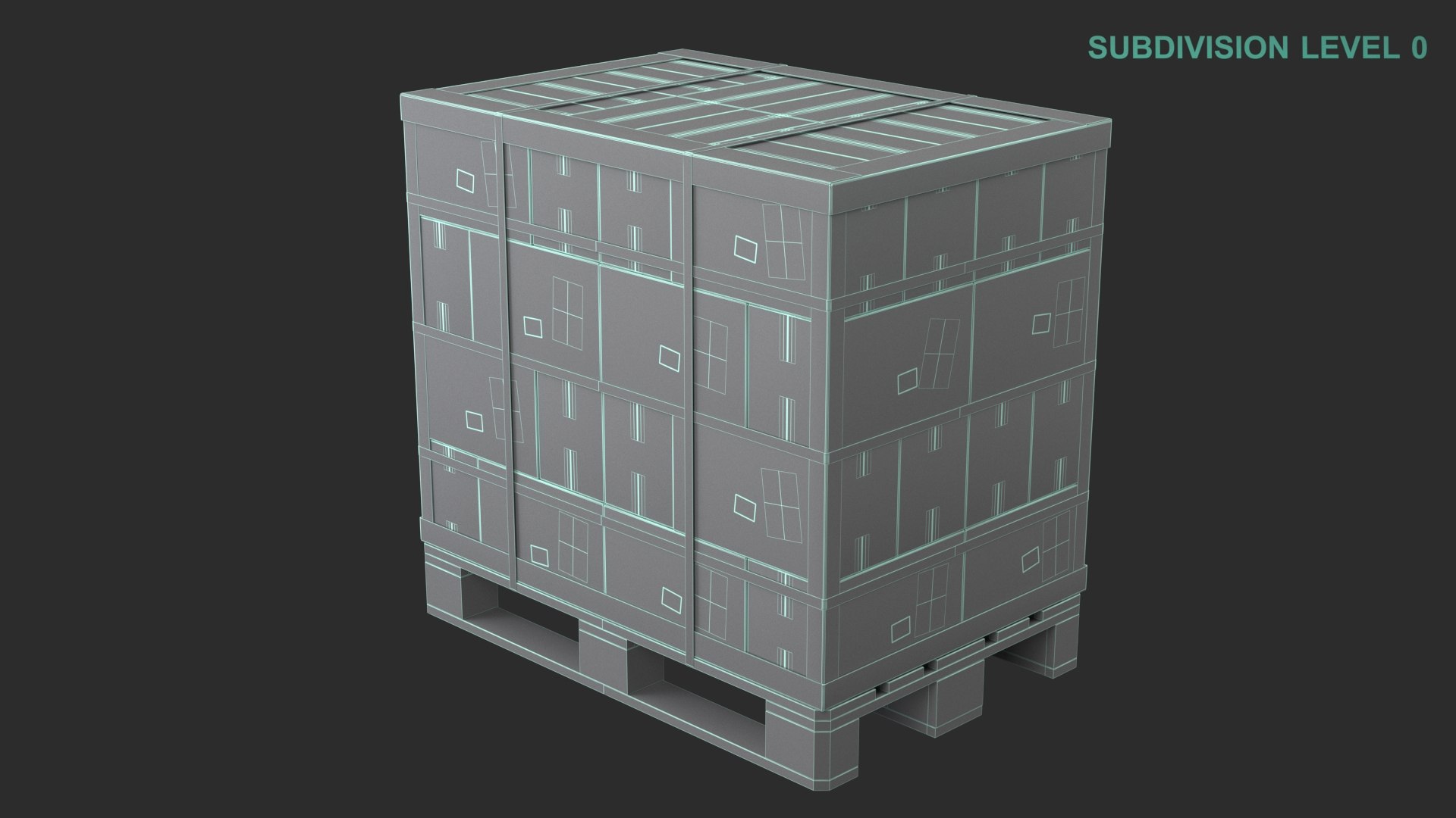 Pallet With Boxes 3D Model - TurboSquid 1991062