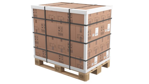 modelo 3d Palet Con Cajas - TurboSquid 1991062