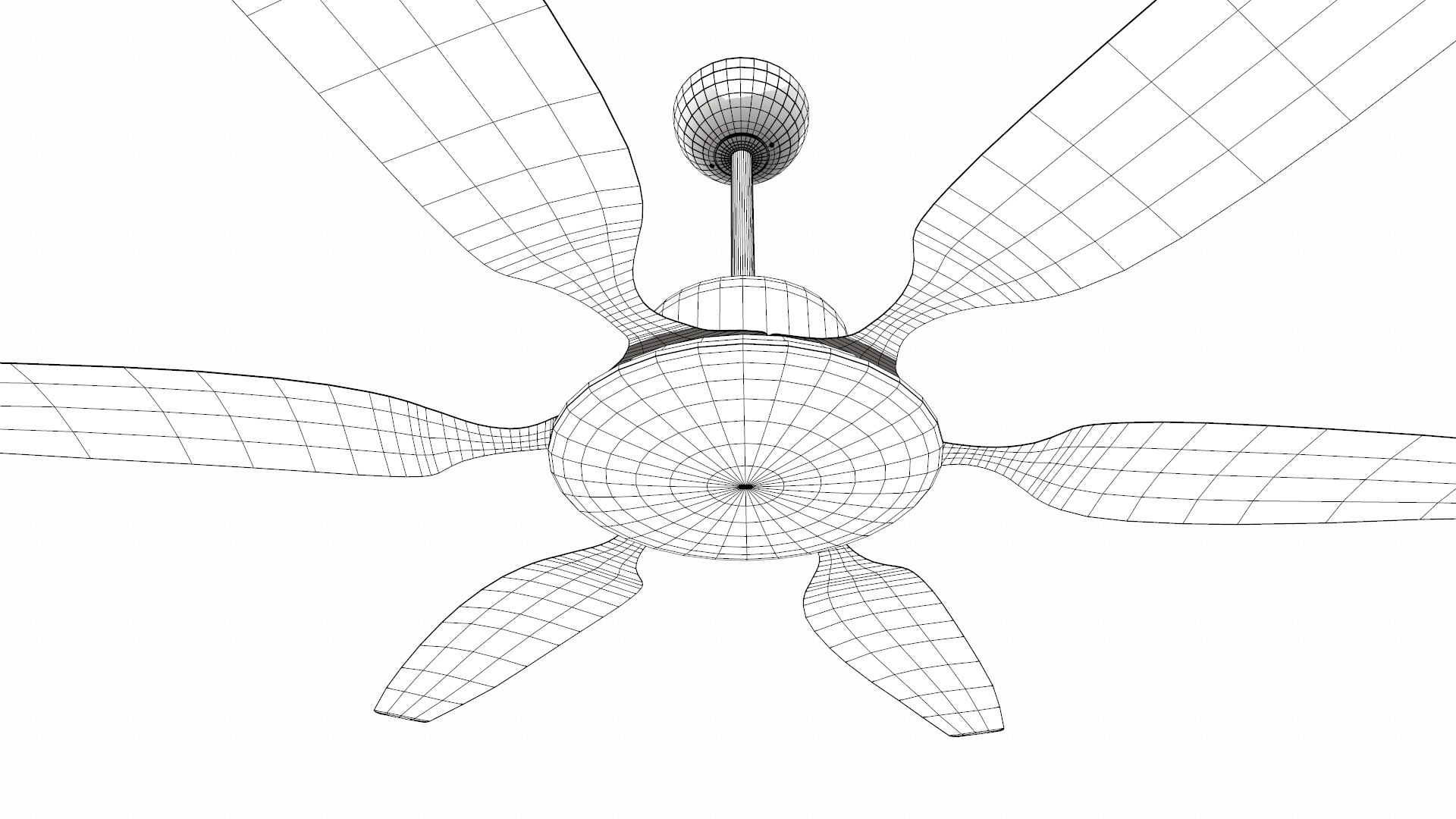 3D Modern Ceiling Fan - TurboSquid 2326927