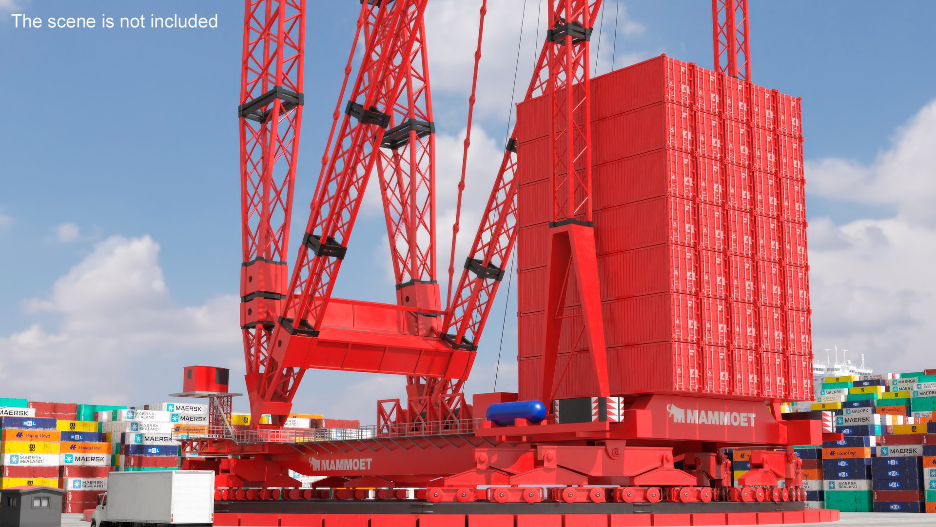 Mammoet Crane PTC200 DS Model - TurboSquid 2323172