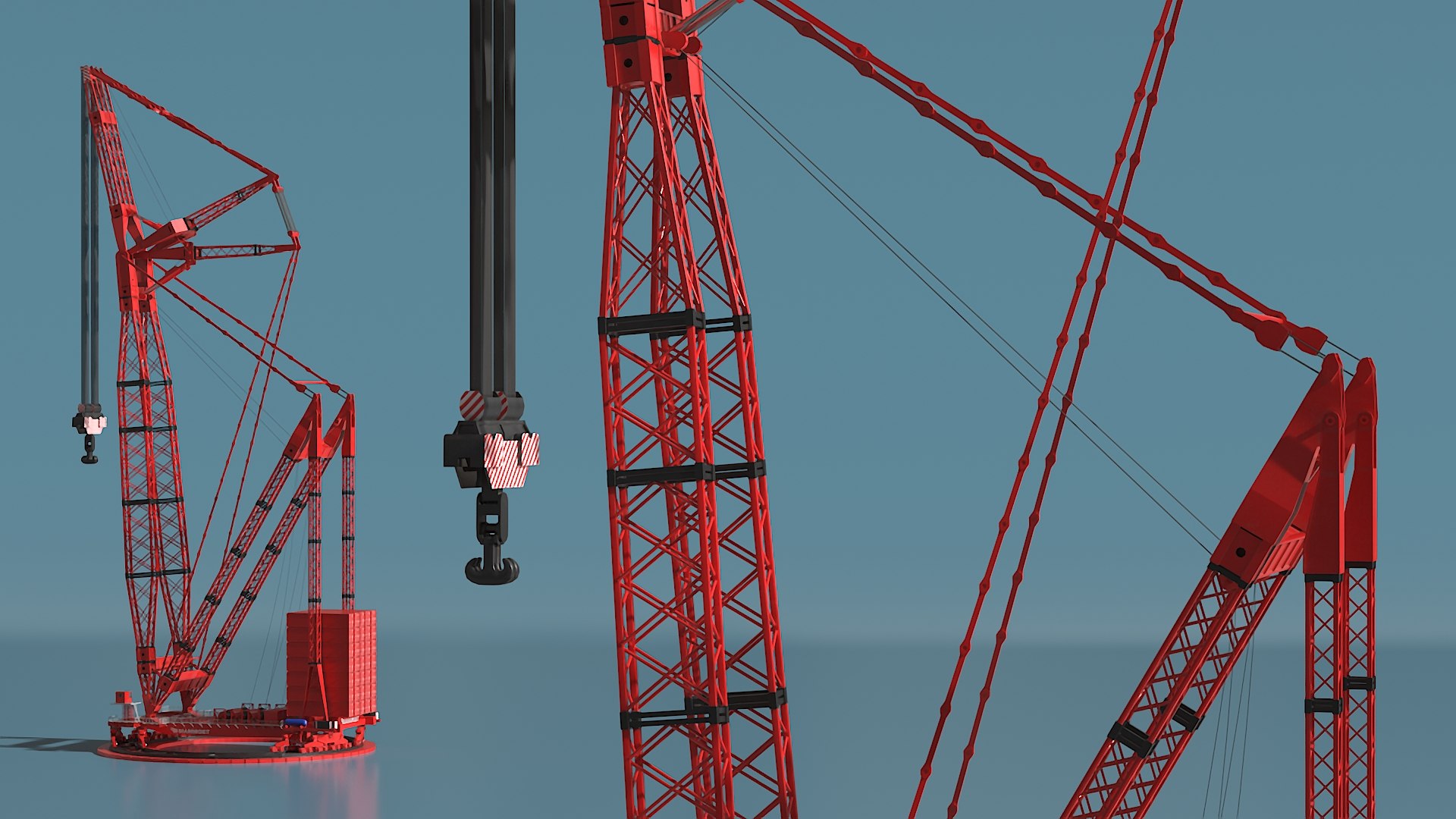 Mammoet Crane PTC200 DS Model - TurboSquid 2323172