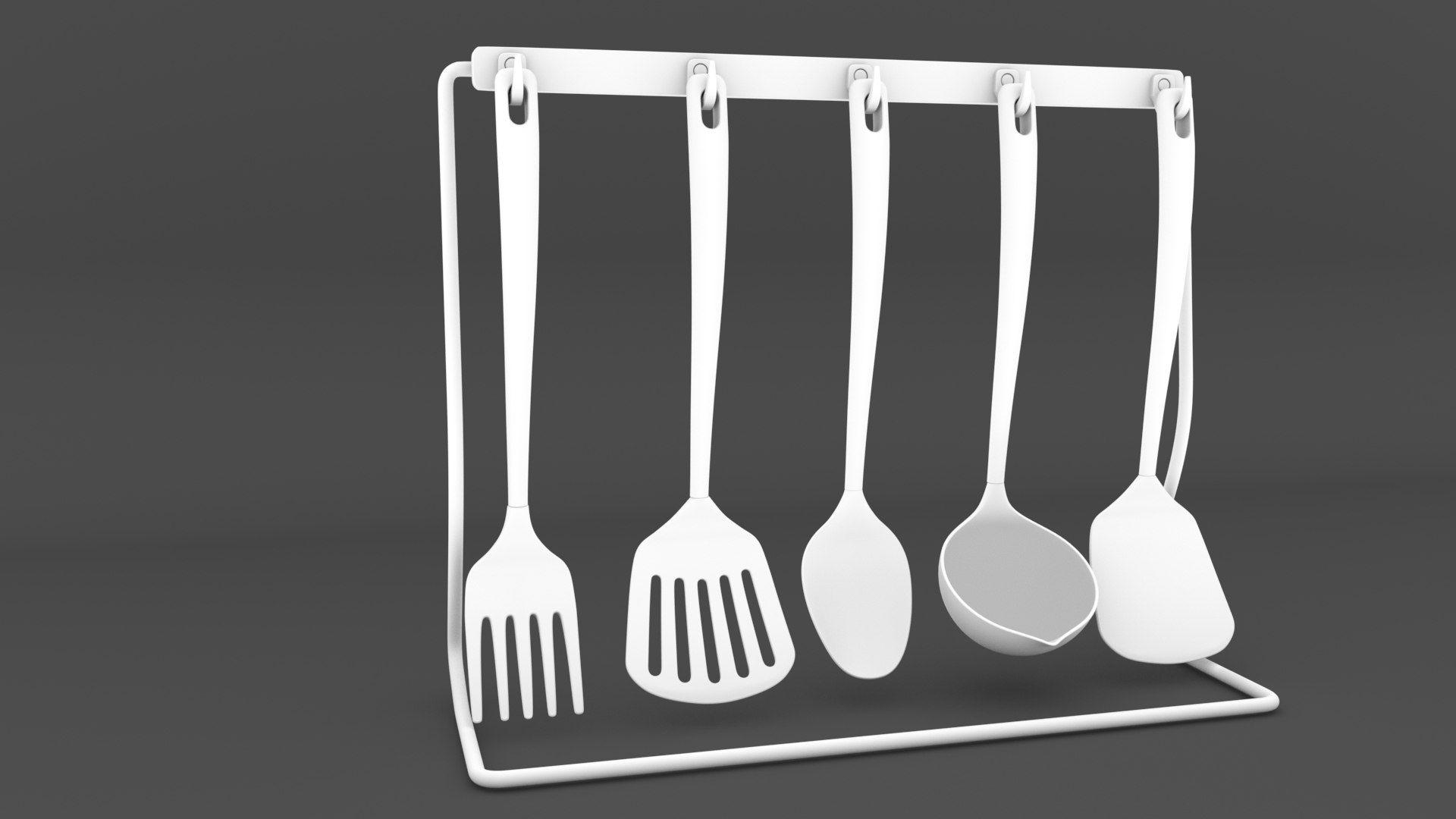 3D Kitchen Set Cooking Tools Model - TurboSquid 1508648