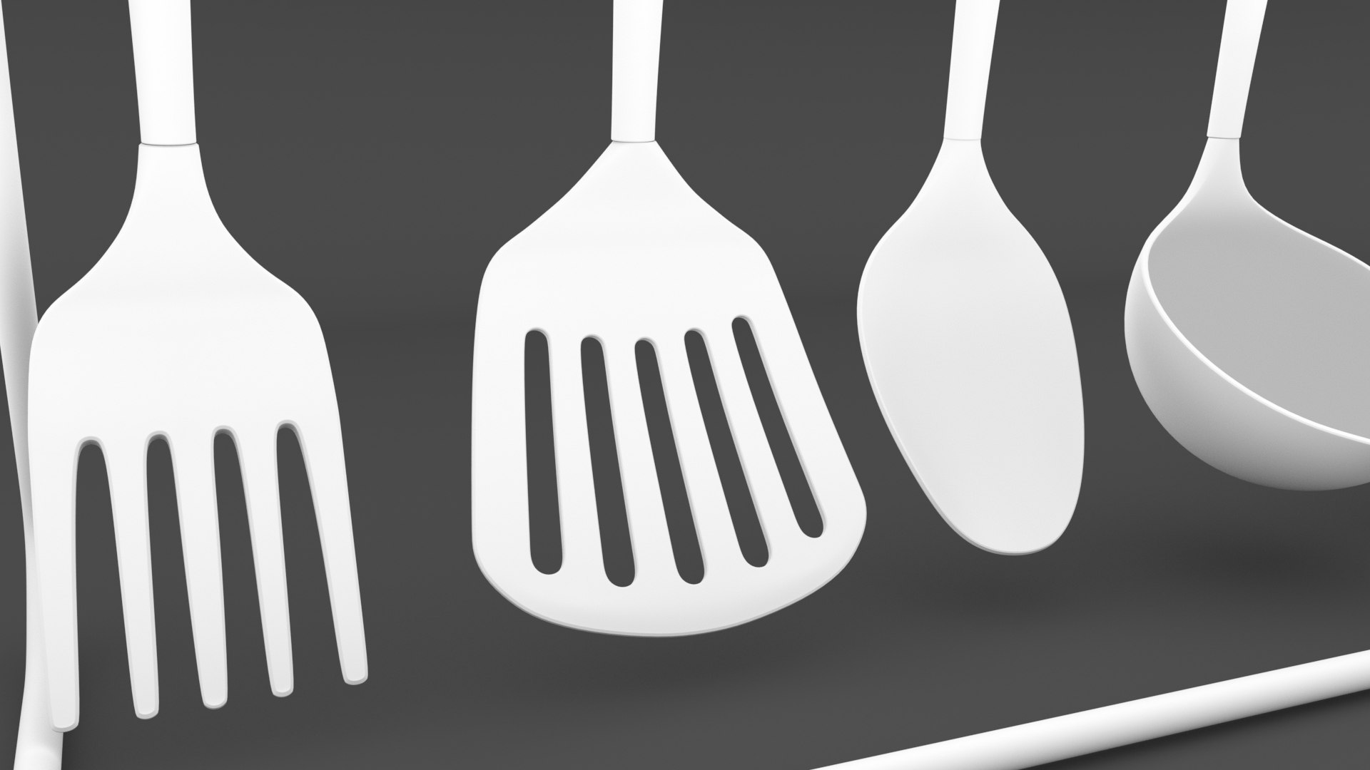 3D Kitchen Set Cooking Tools Model - TurboSquid 1508648