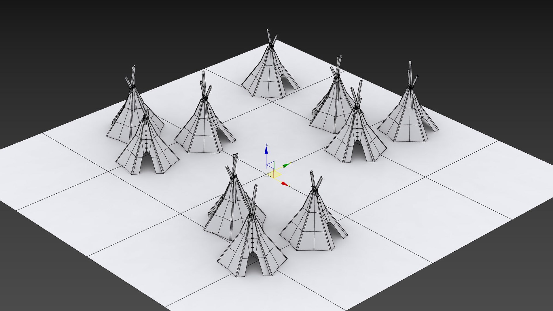 Indian Indianvillage Village Model - TurboSquid 1602012