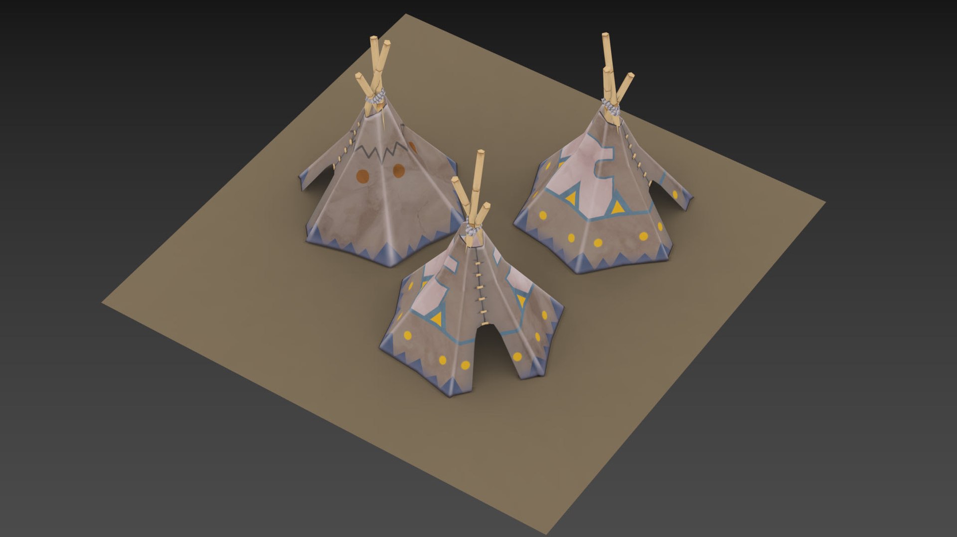 Indian Indianvillage Village Model - TurboSquid 1602012