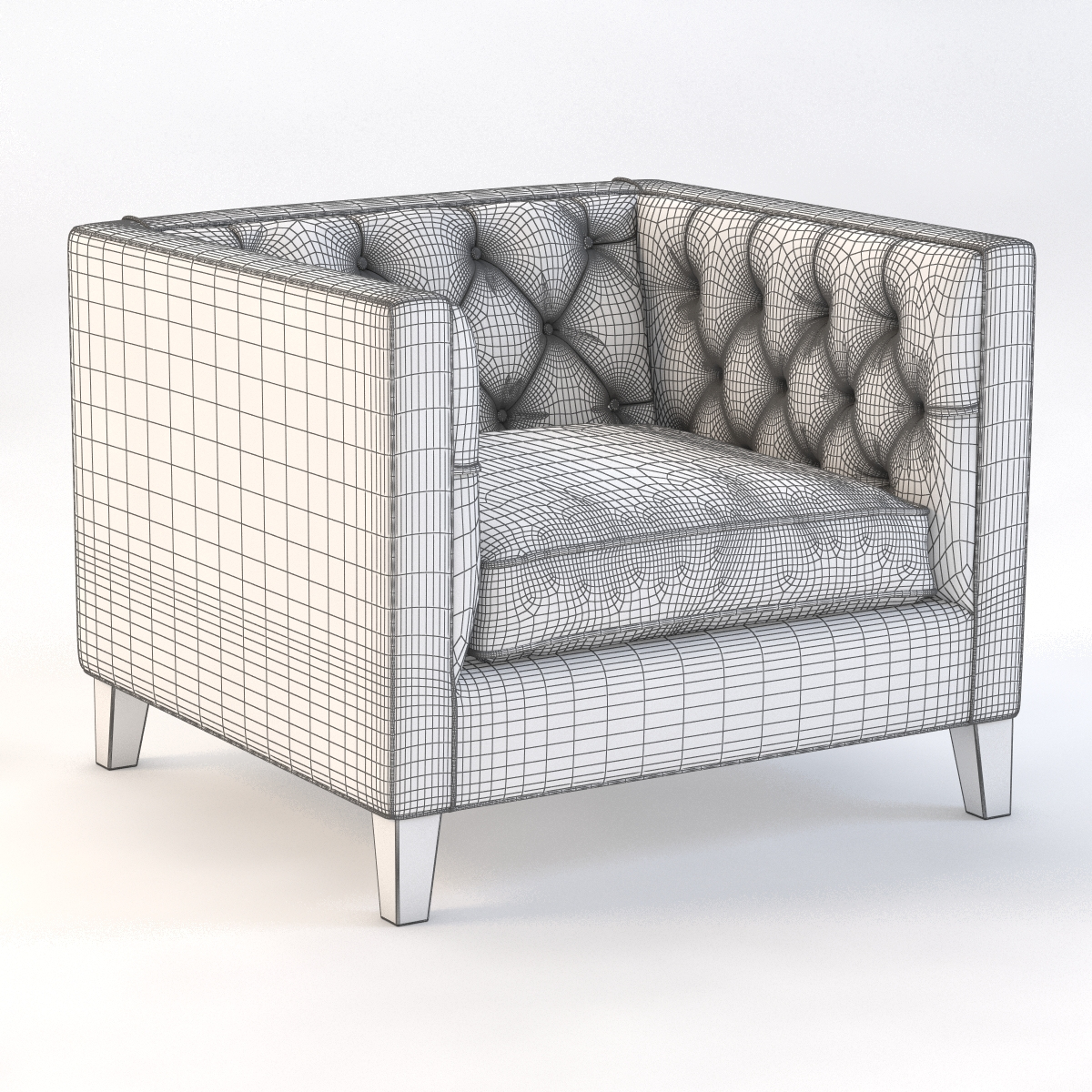 3d tufted realistic