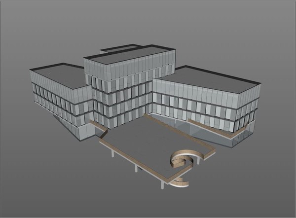 Modern Office Building 3D model - TurboSquid 1843773