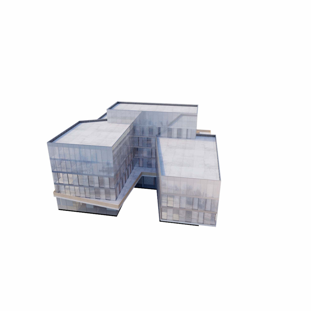 Modern Office Building 3D Model - TurboSquid 1843773