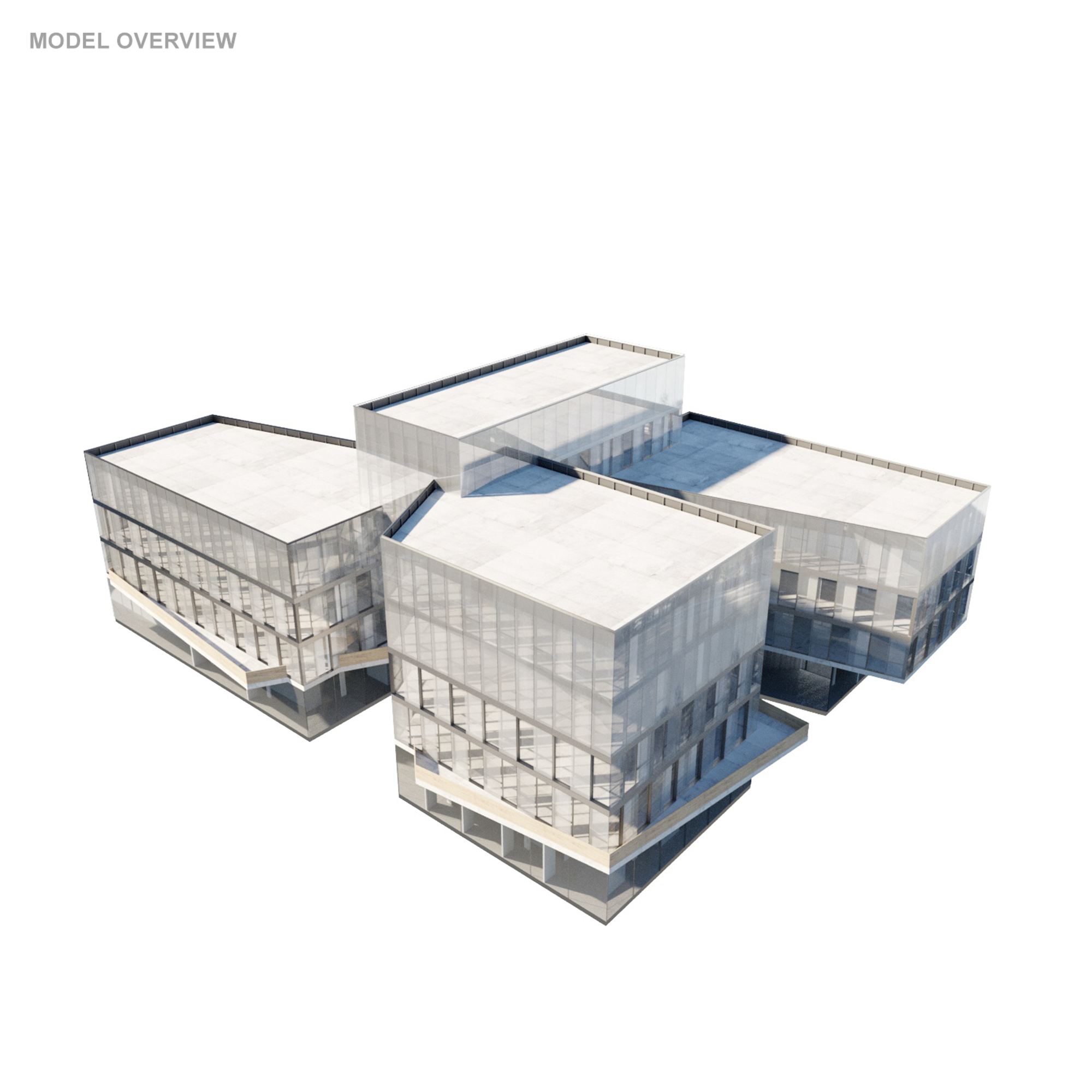 Modern Office Building 3D model - TurboSquid 1843773