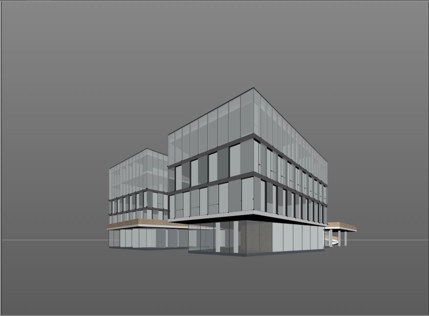 Modern Office Building 3D model - TurboSquid 1843773