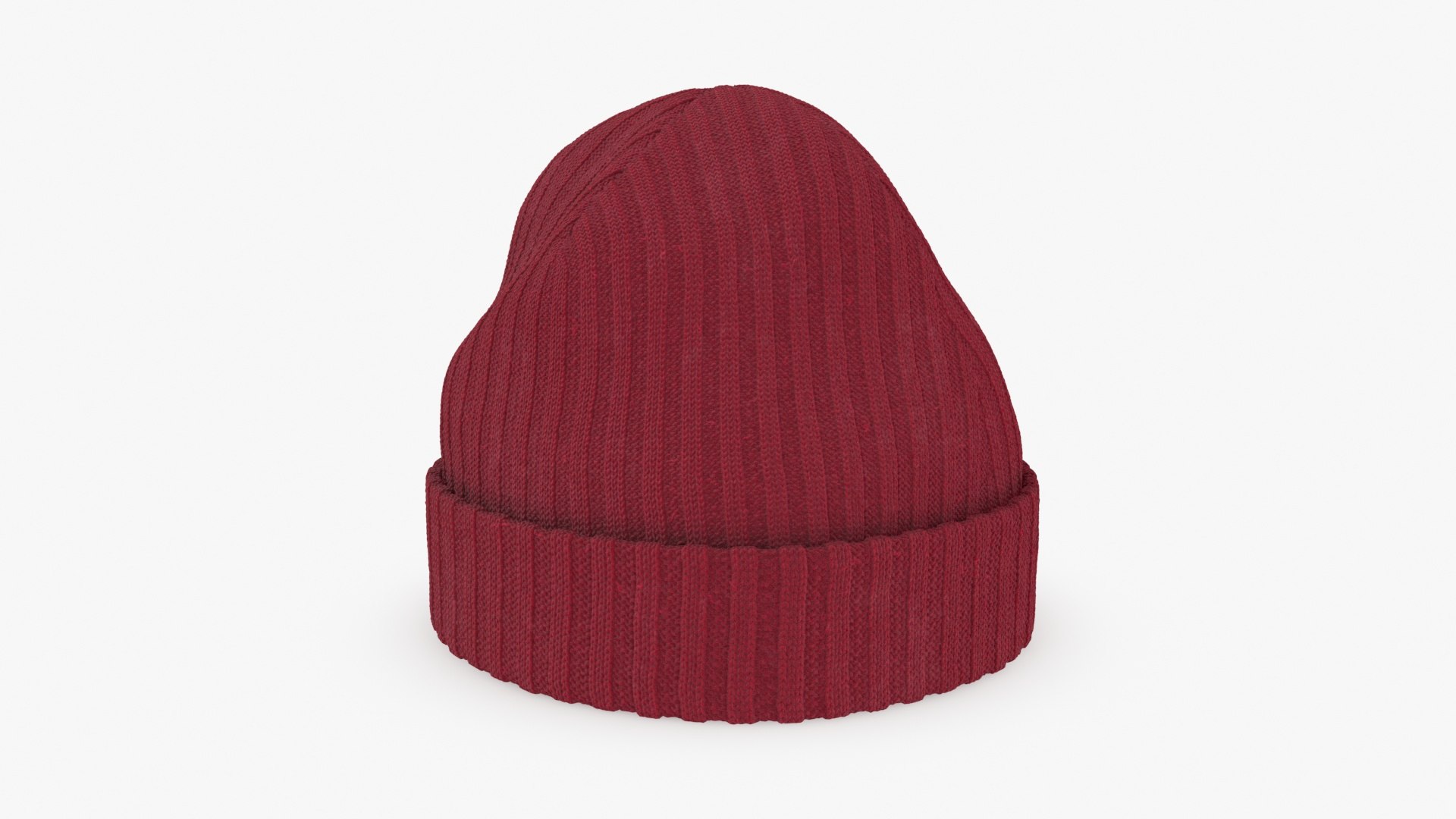 3D Beanie Hat Red - TurboSquid 2186755