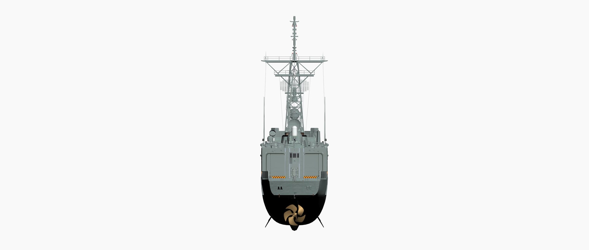 3D Adelaide Class Guide Missile Frigate - HMAS Newcastle Model ...