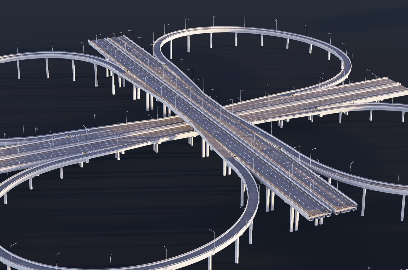 3D Highway Viaduct 3D Model 3D Model Model - TurboSquid 2383534
