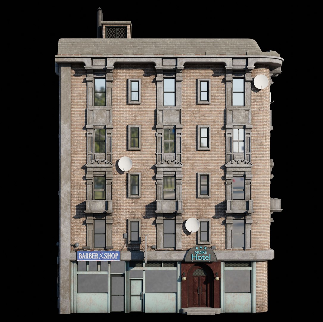 3D Old Building Model - TurboSquid 2125440