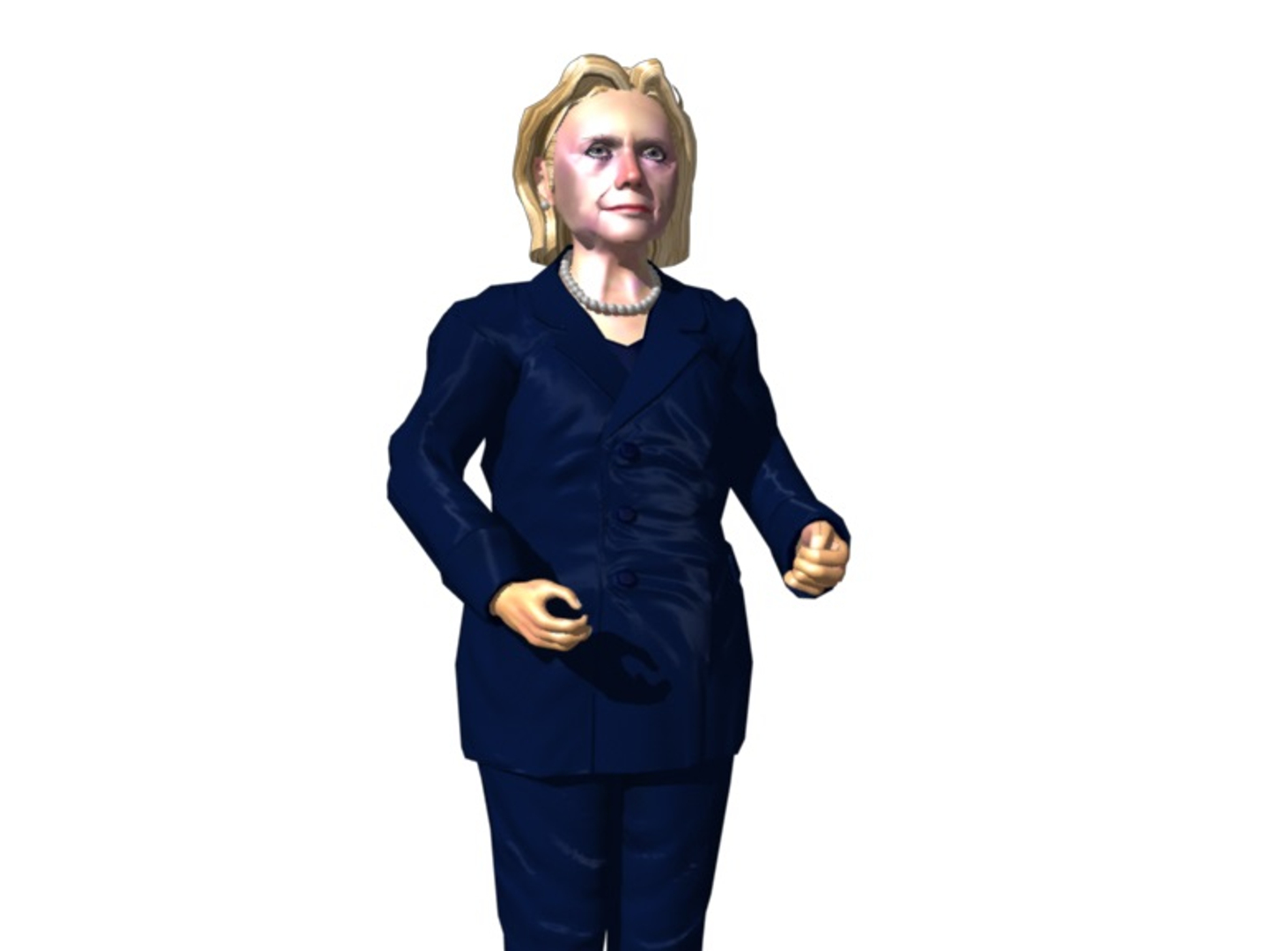 Hillary Clinton 3d Model