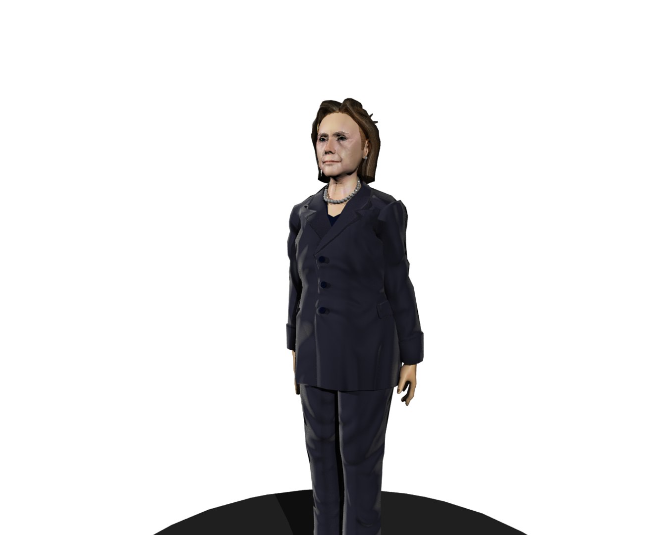 Hillary Clinton 3d Model