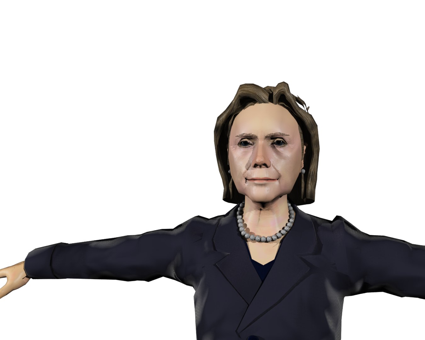 Hillary Clinton 3d Model