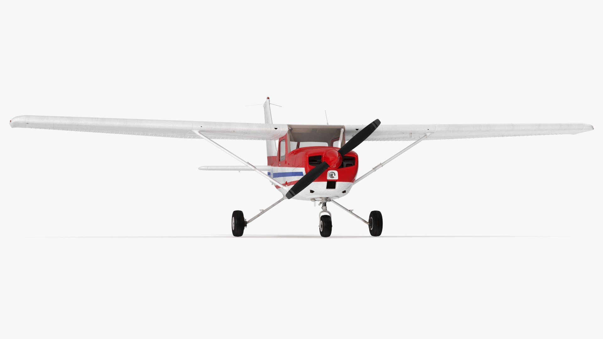 Light Propeller Aircraft Cessna 150 Model - TurboSquid 2234187