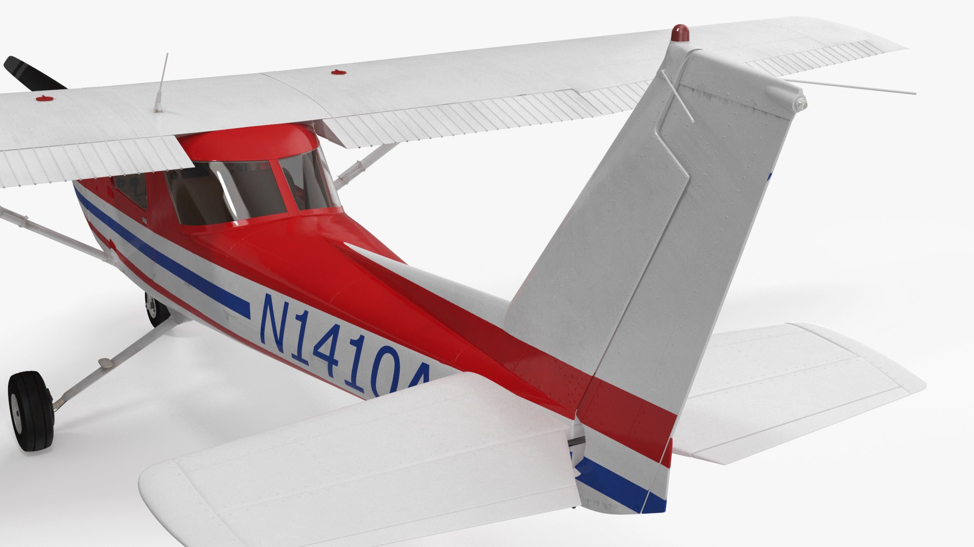 Light Propeller Aircraft Cessna 150 Model - TurboSquid 2234187