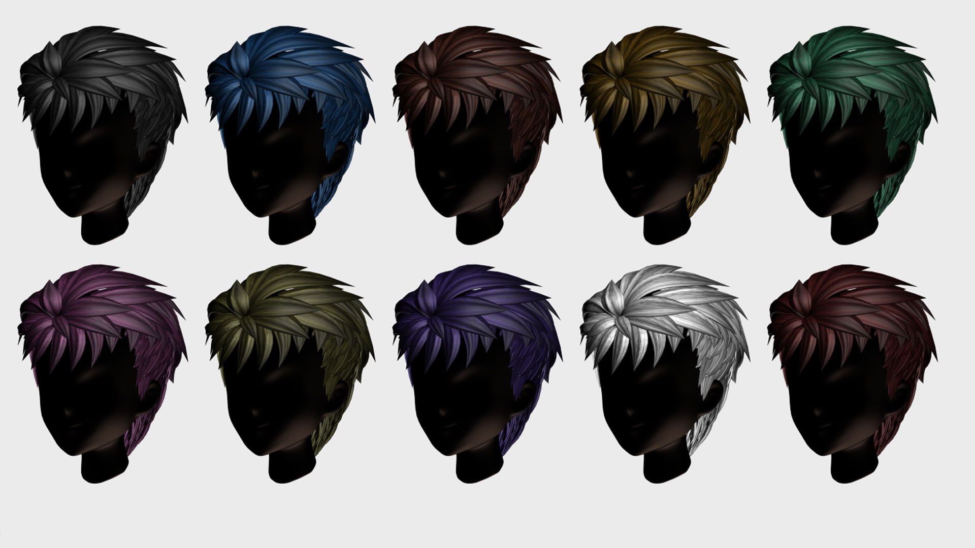 Stylized Hair Factor V3 3D Model - TurboSquid 1814477
