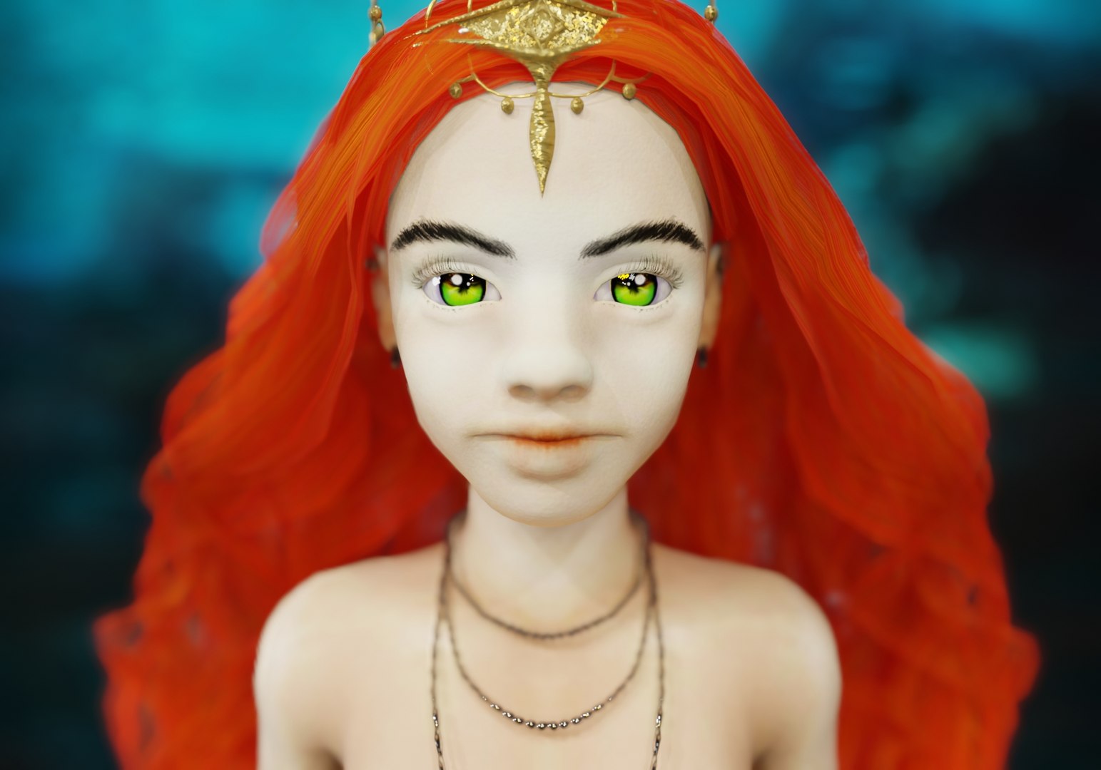 3D Model Mermaid Girl - TurboSquid 2313224