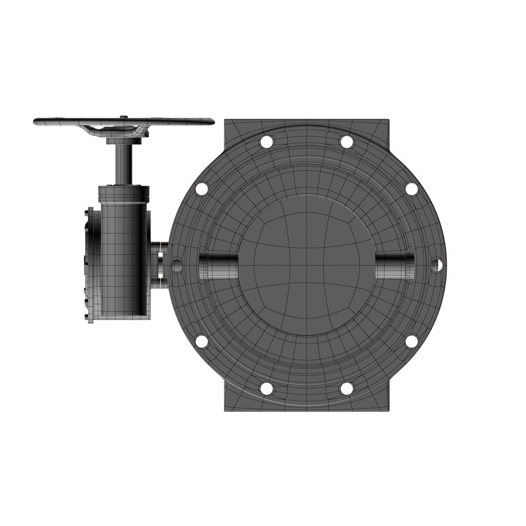 3D Model Gate Valve Dn 500 - TurboSquid 1165940