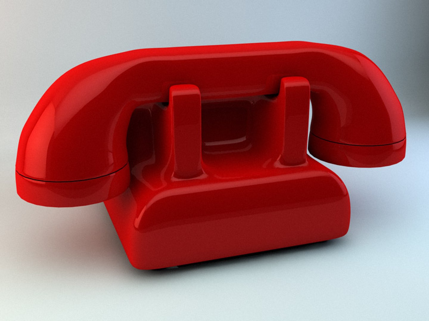 Simple Rotary Phone C4d Free