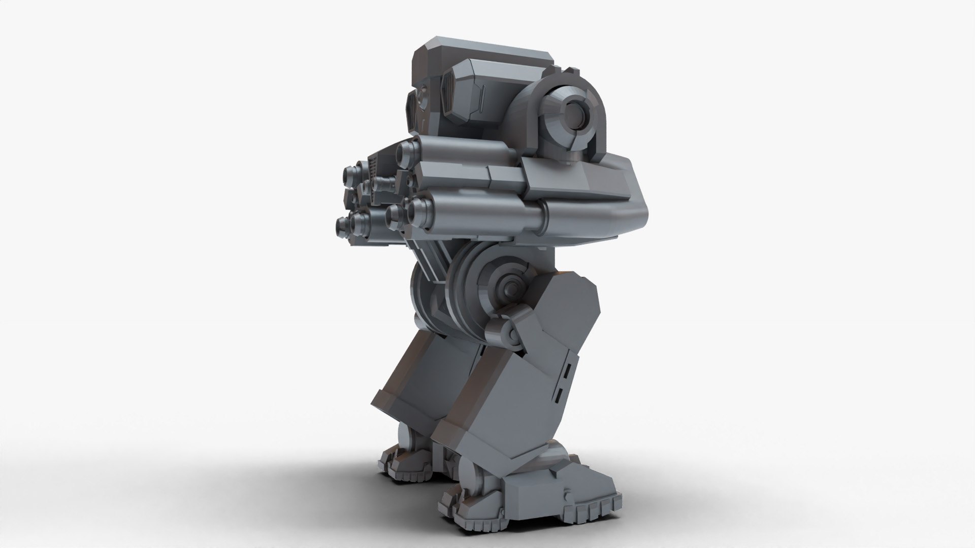 Robot Gun Mech 3D - TurboSquid 2271693