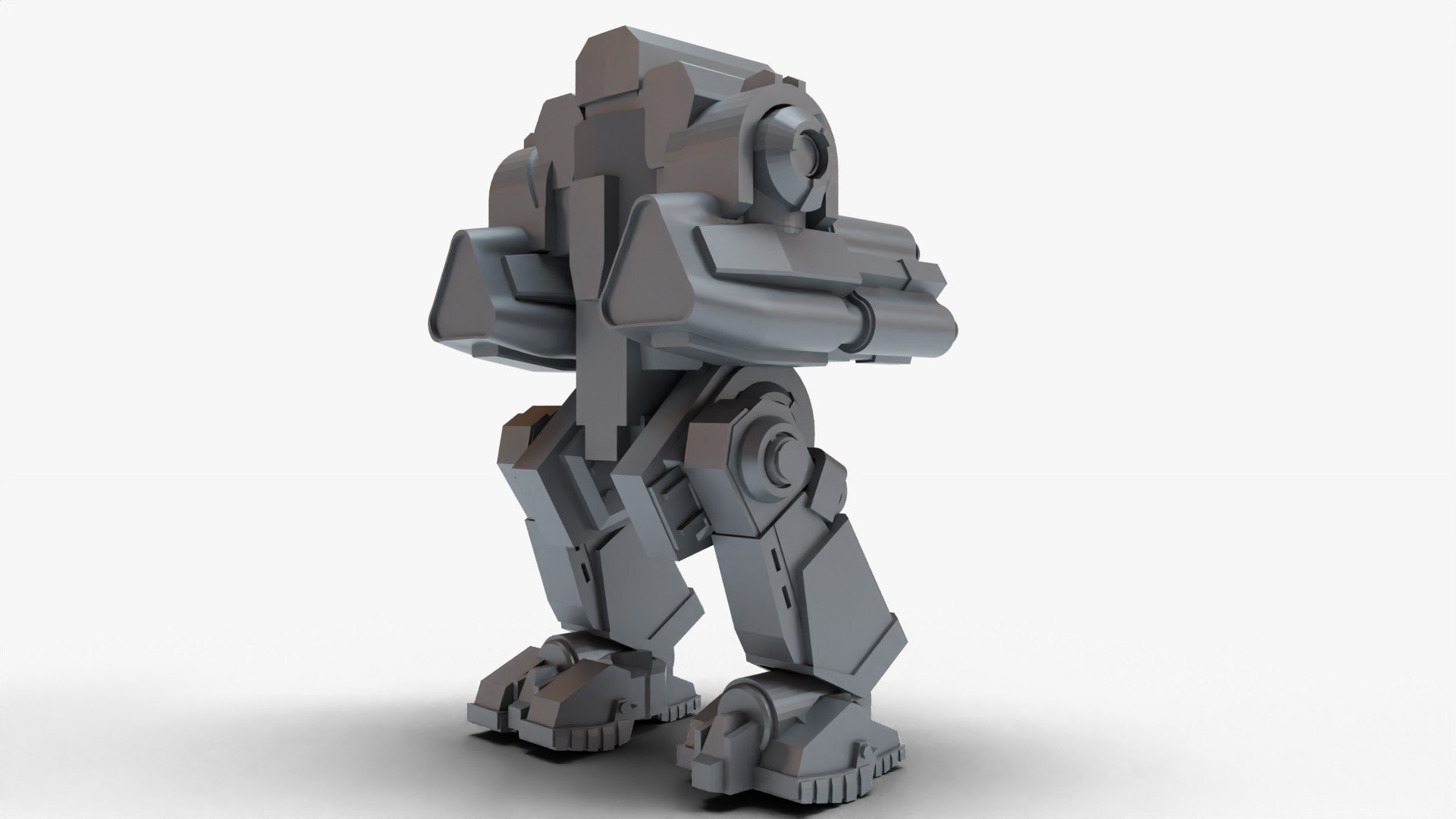 Robot Gun Mech 3D - TurboSquid 2271693