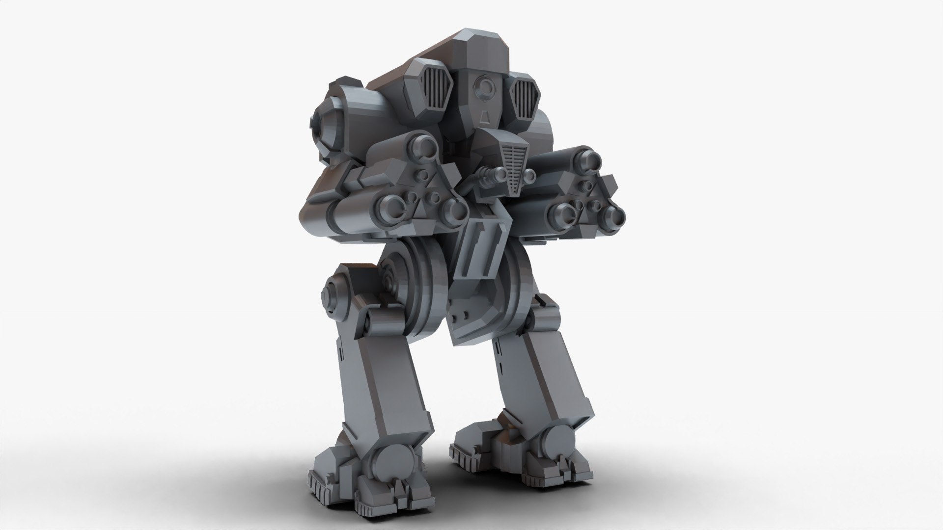 Robot Gun Mech 3D - TurboSquid 2271693