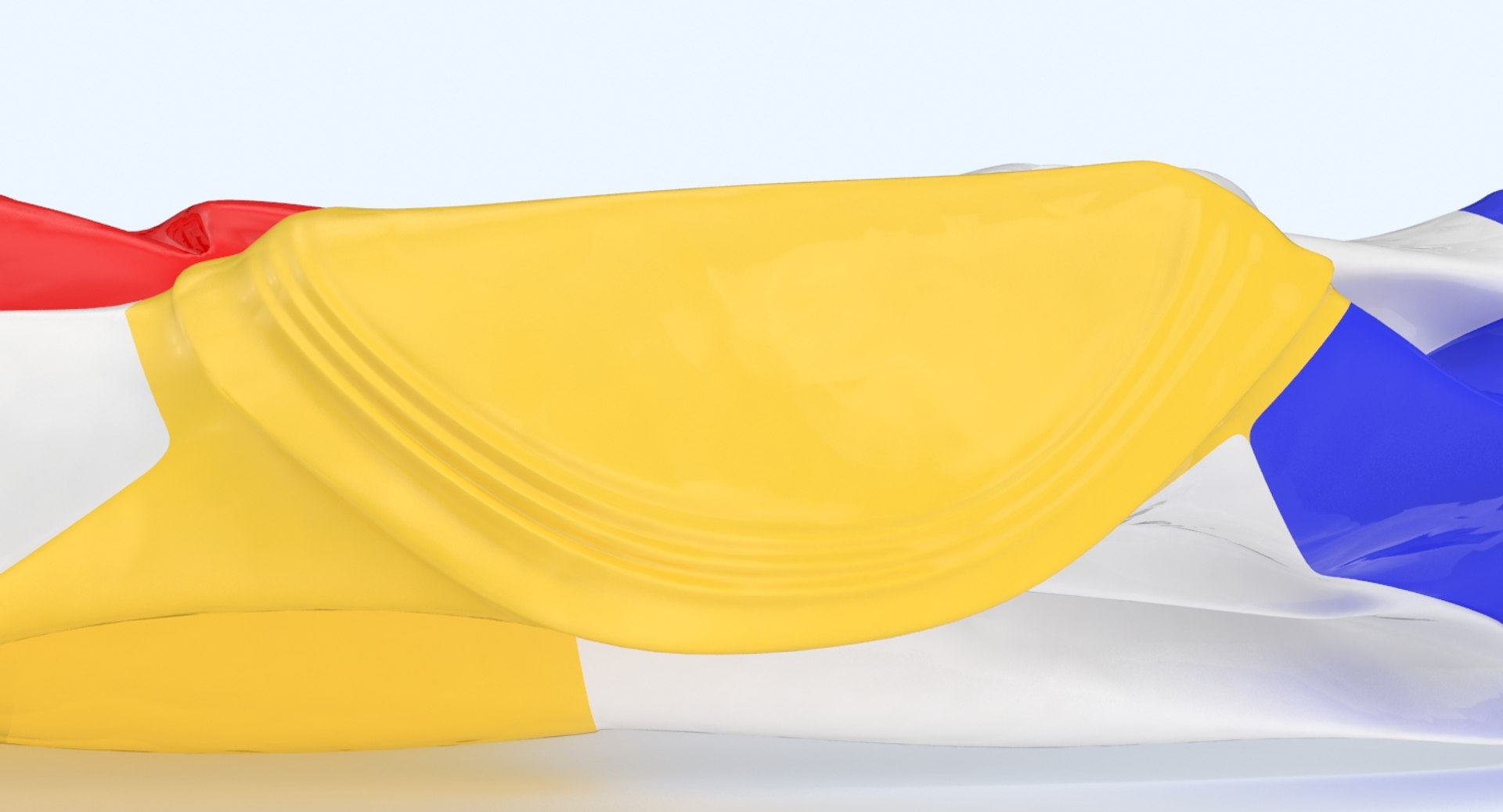 Deflated Beach Ball 3d Model