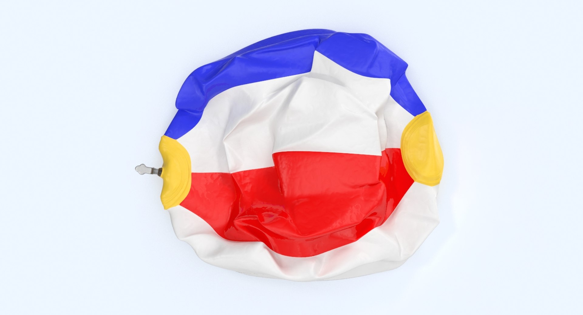 Deflated Beach Ball 3d Model