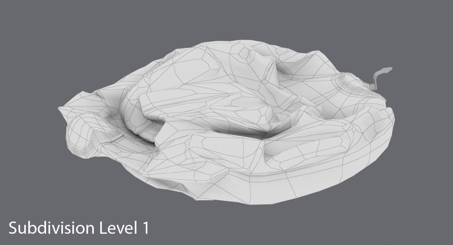 Deflated Beach Ball 3d Model