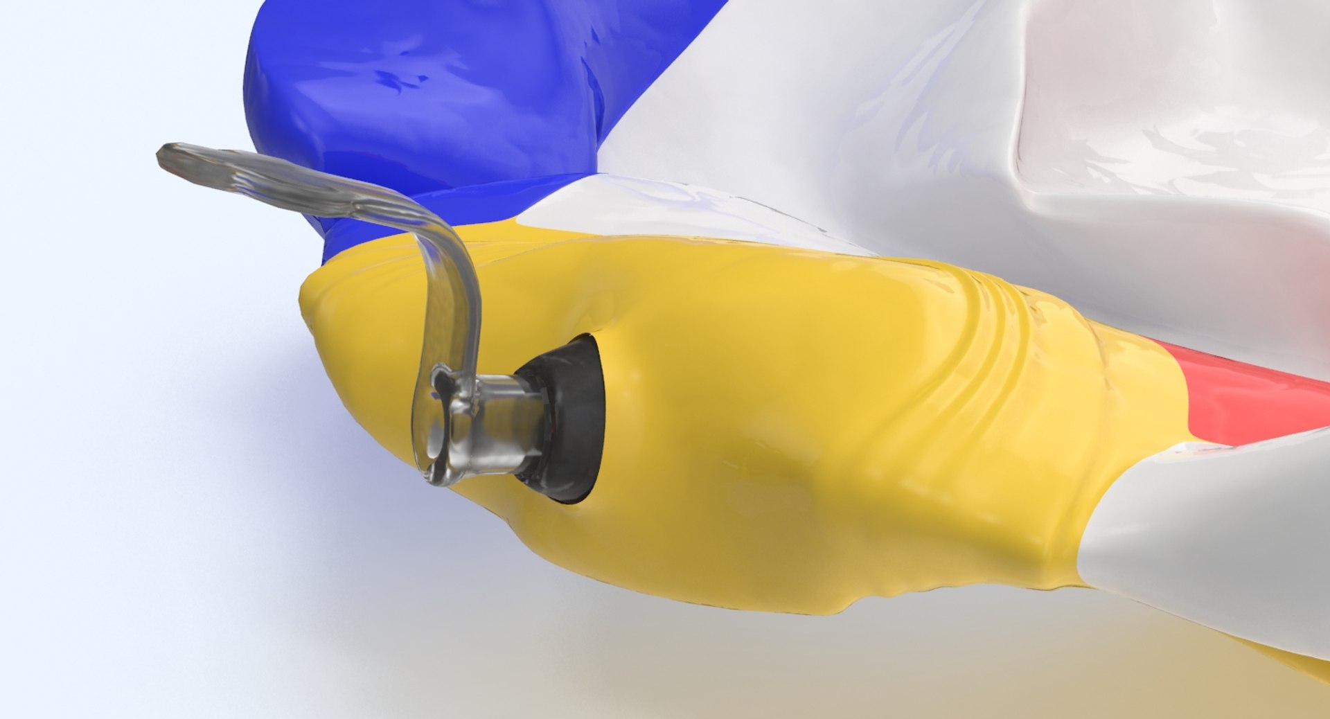 Deflated Beach Ball 3d Model