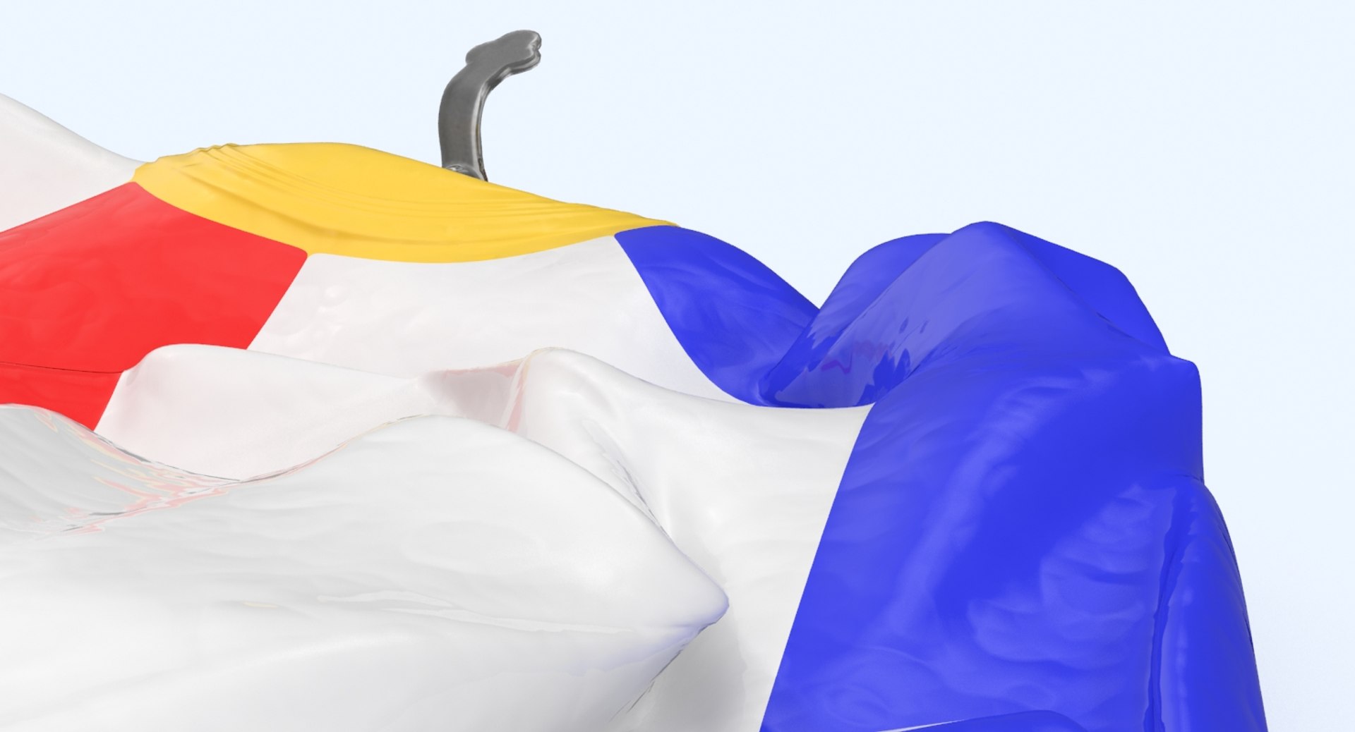 Deflated Beach Ball 3d Model