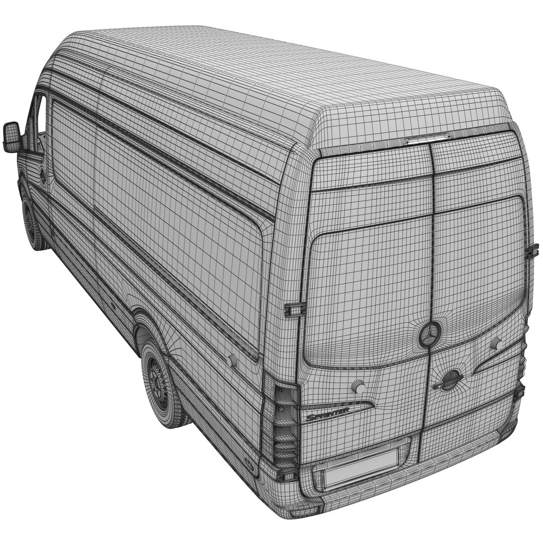 3D Model Mercedes-Benz Sprinter Panel Van L4H3 - TurboSquid 1898076