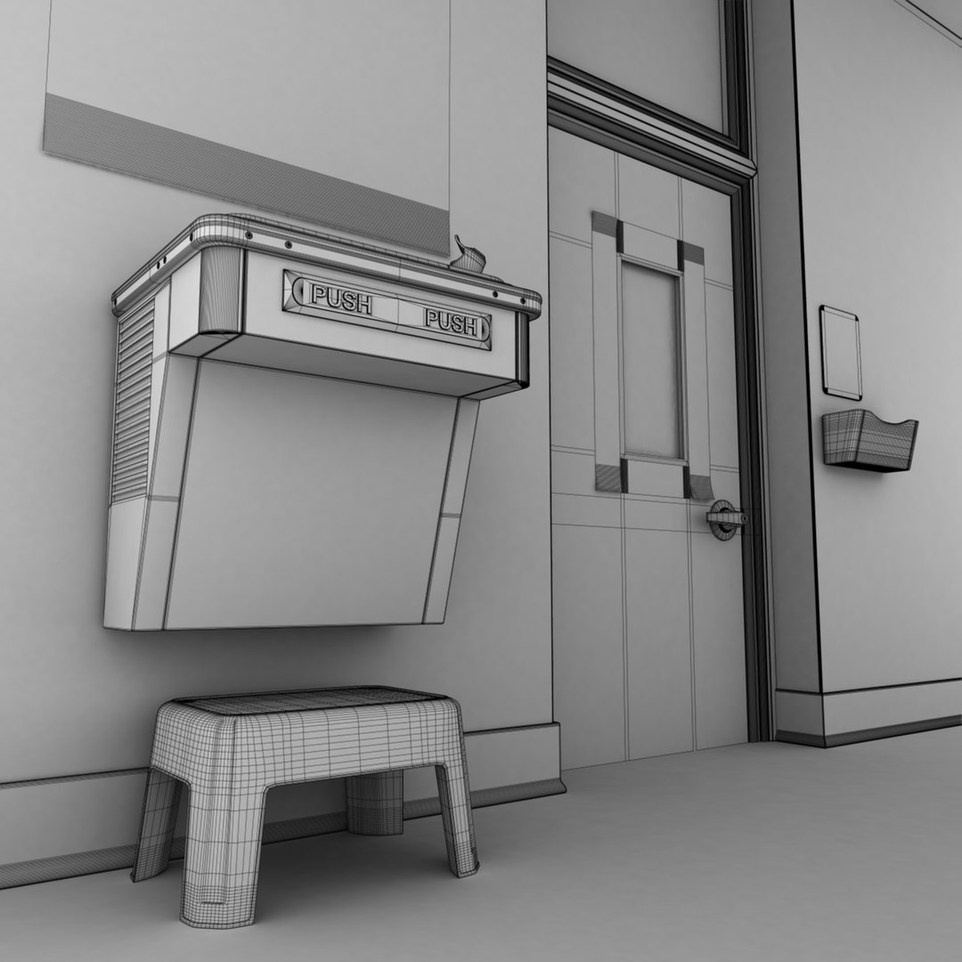 3ds Classroom Doorway Door Hallway