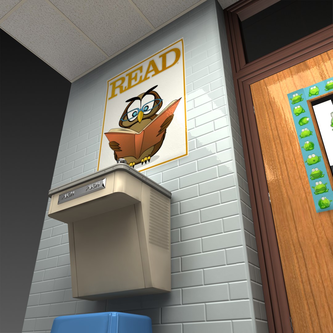 3ds Classroom Doorway Door Hallway
