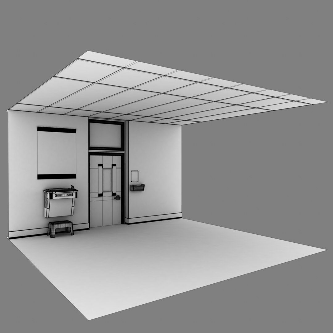 3ds Classroom Doorway Door Hallway