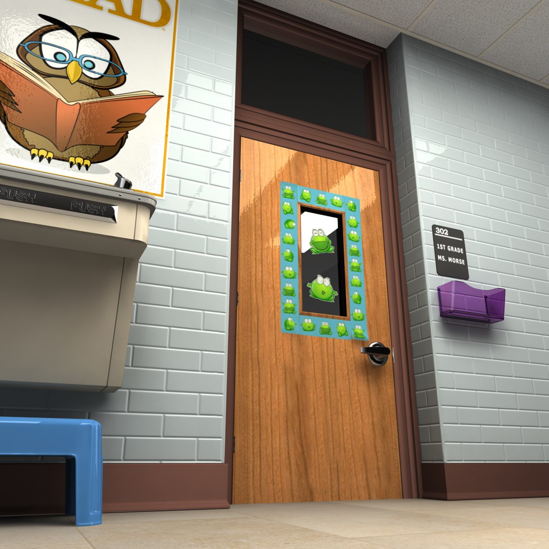 3ds Classroom Doorway Door Hallway